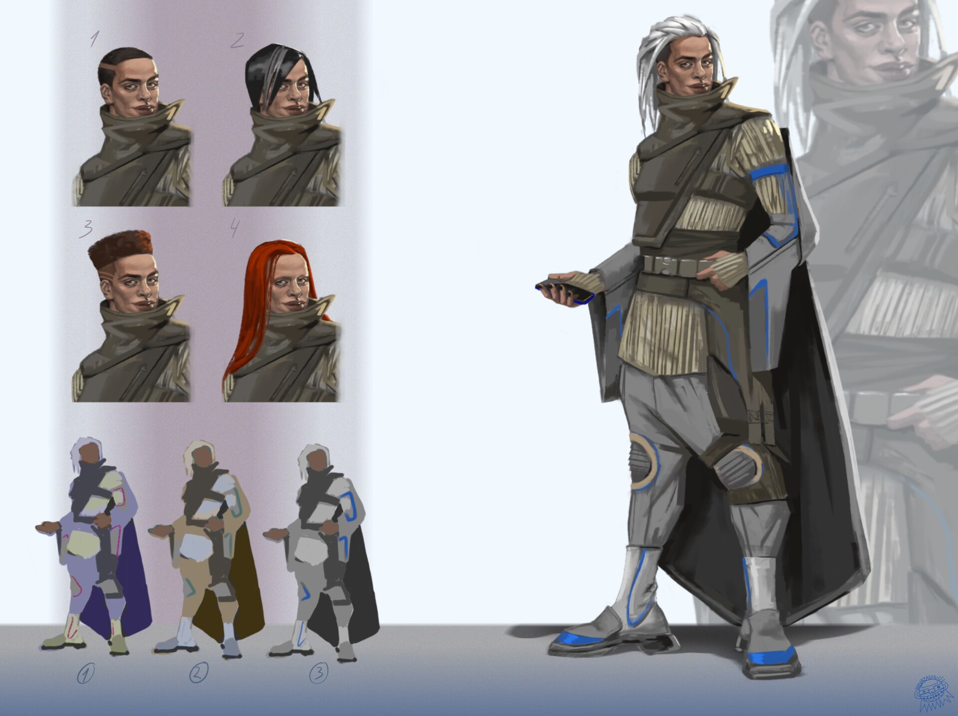 ArtStation - sci-fi character