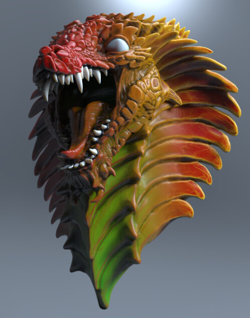 ArtStation - Cobra-Dragon Fountain