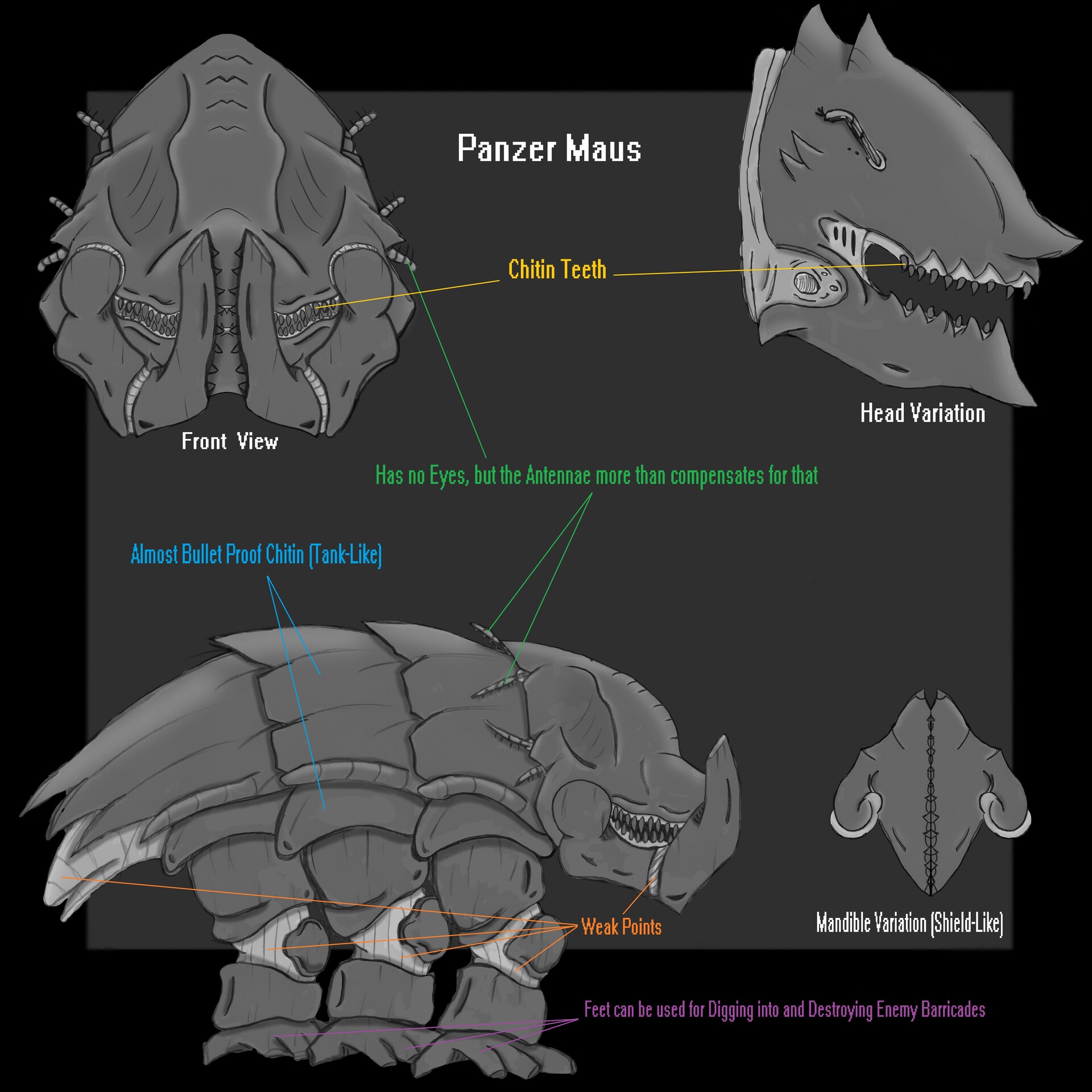Insect Tank Concept Art