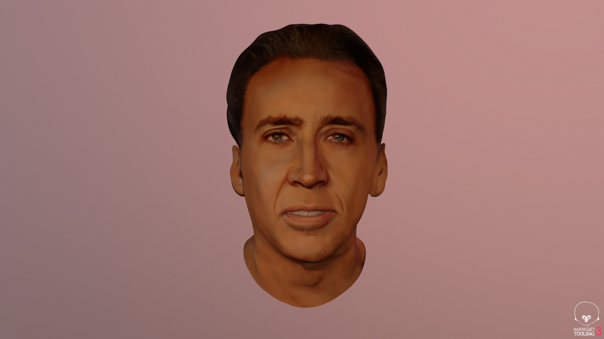 ArtStation - Nicolas Cage Bust