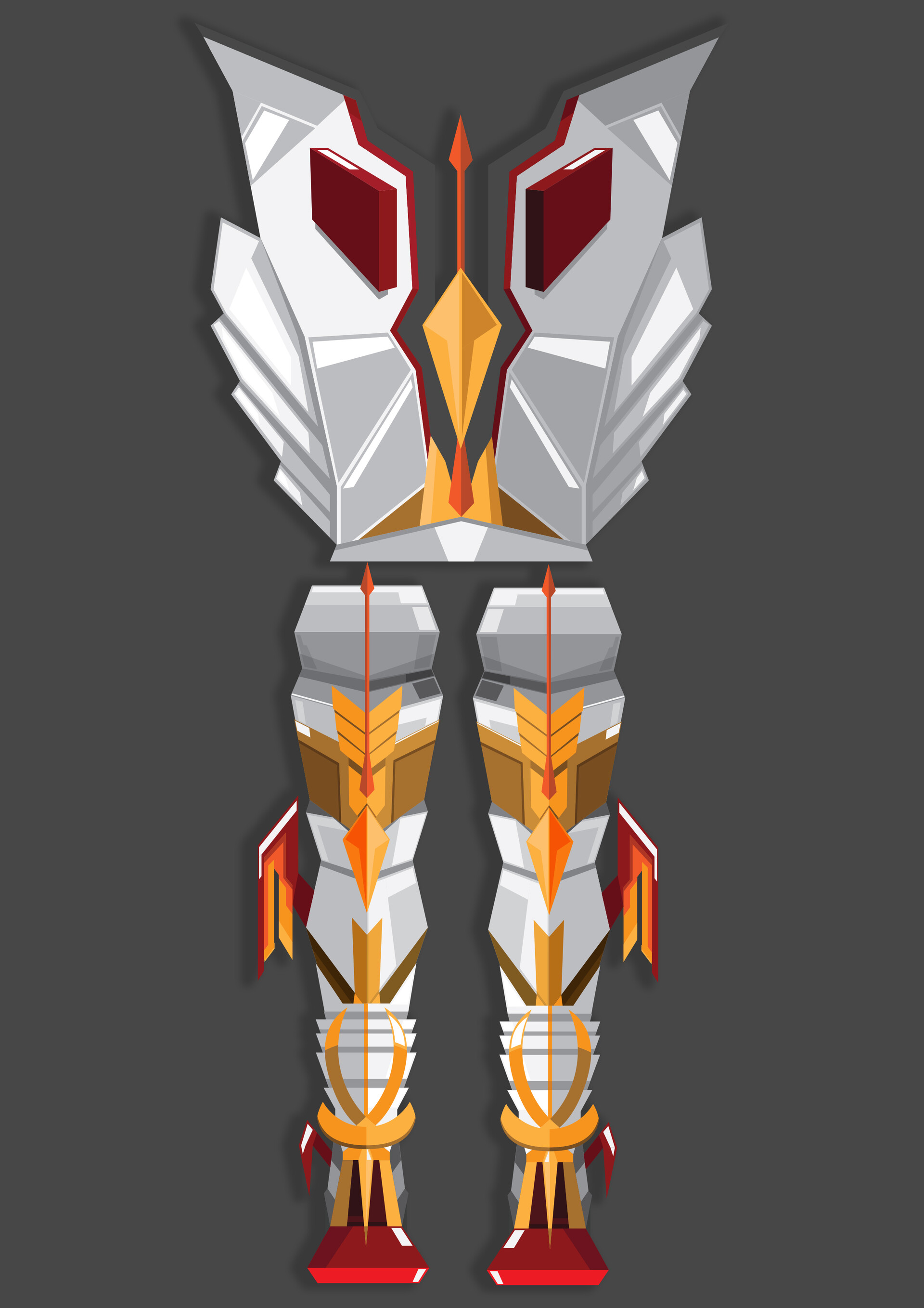 ArtStation - Male Warrior Armour Set - Development 1