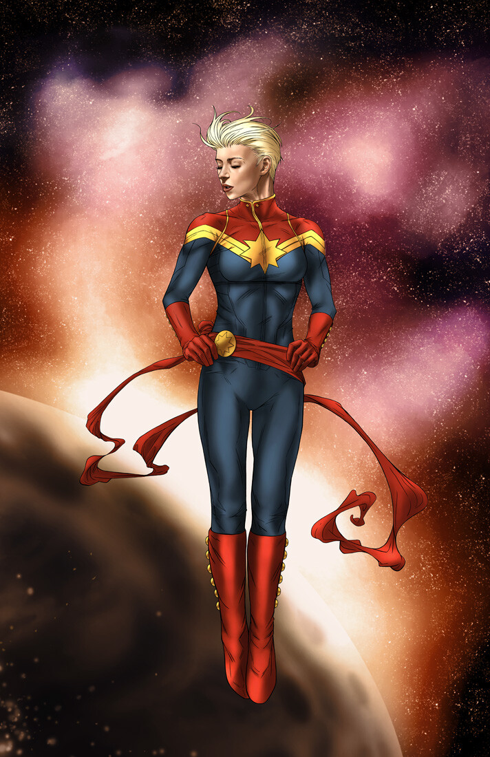 ArtStation - Captain Marvel illustration