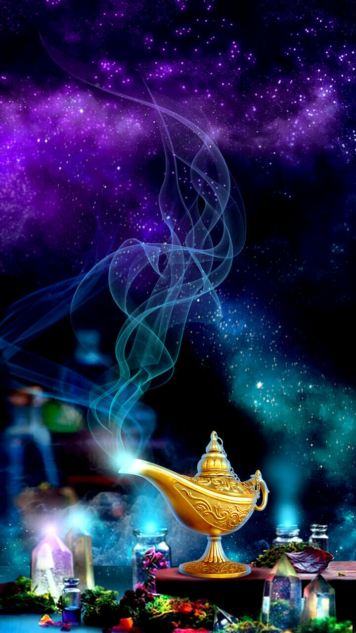 magic lamp wallpaper