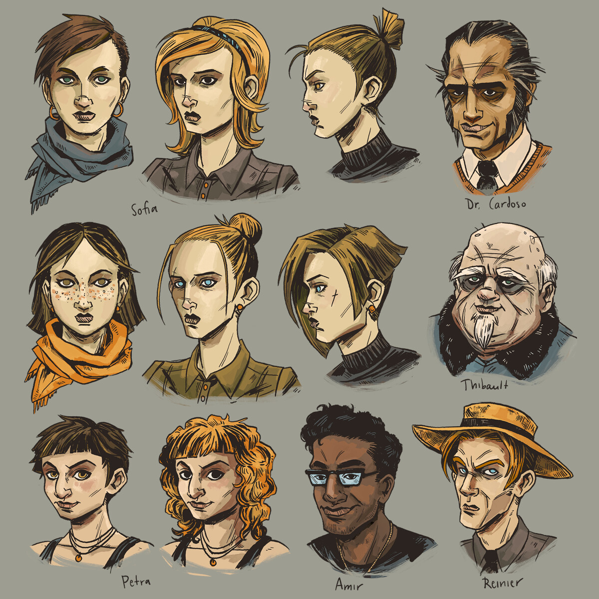 ArtStation - Faces from a forgotten project