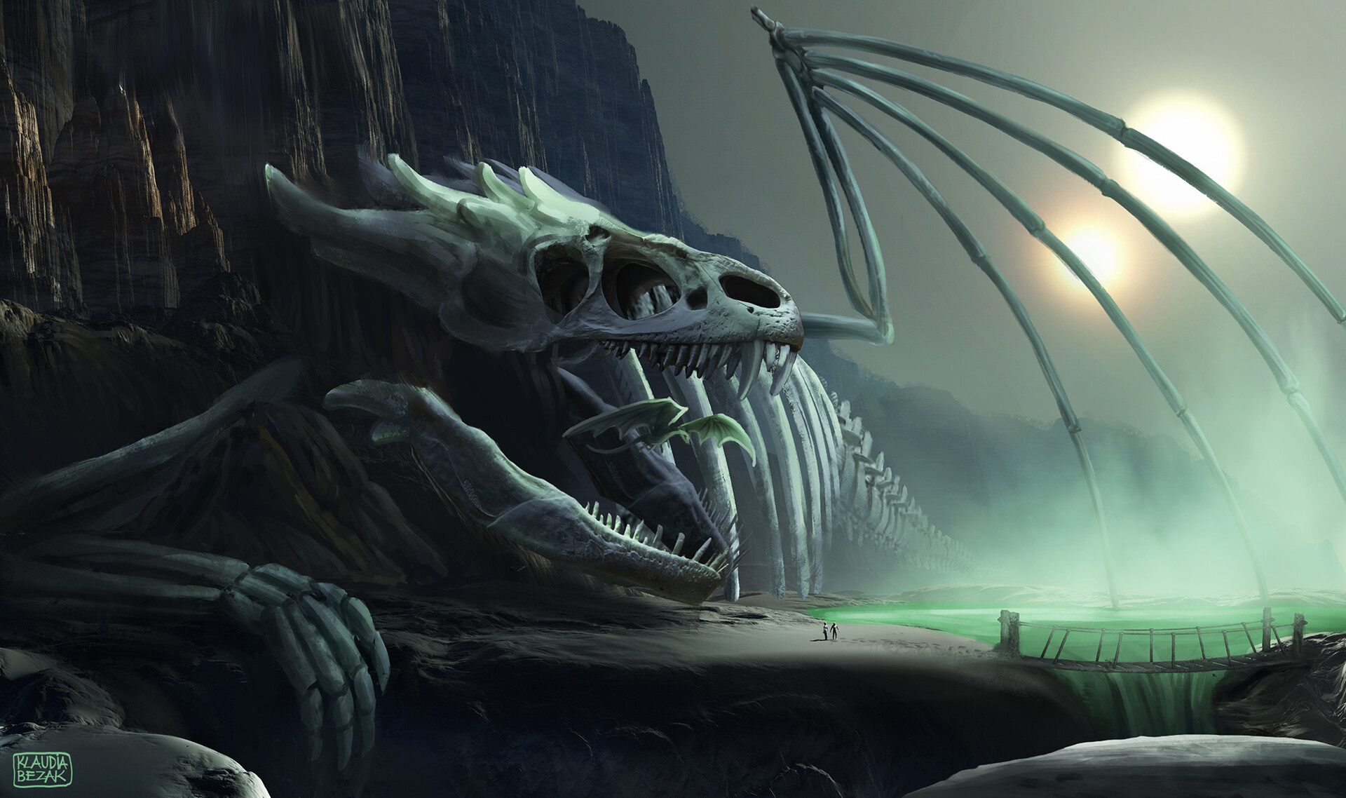 ArtStation - Death Dragons' Cave