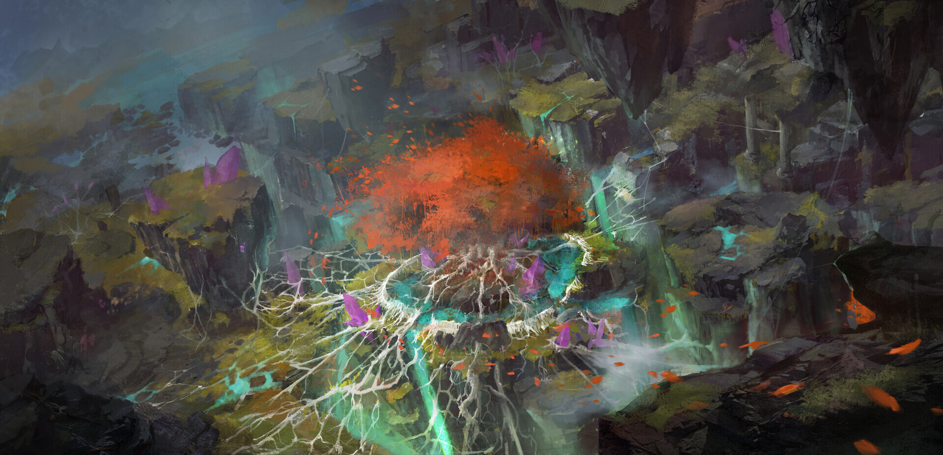 ArtStation - Life Tree in post-apocalypse