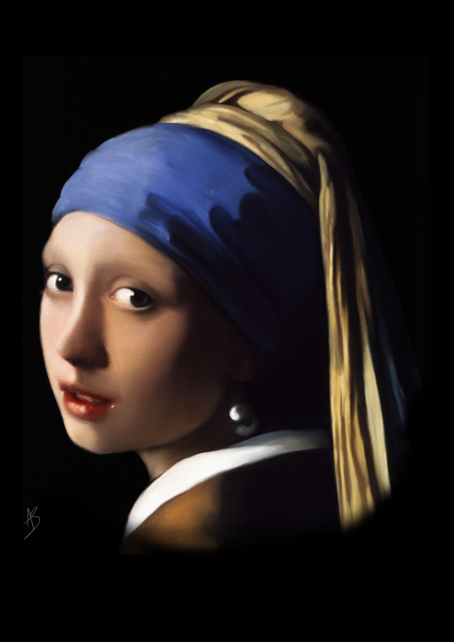 ArtStation - Girl with the pearl earring classic study