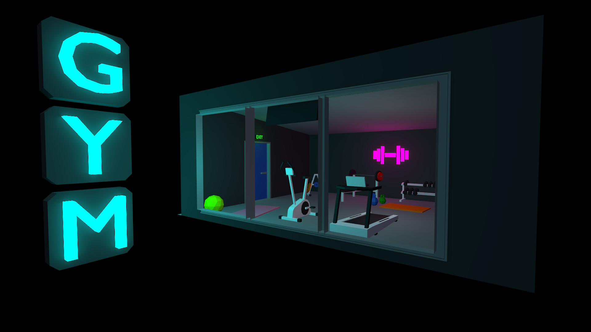 ArtStation - Low poly gym