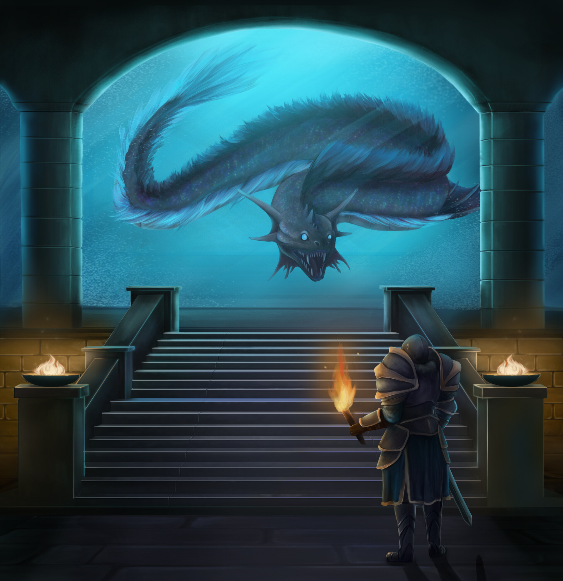 ArtStation - Knight in the cave