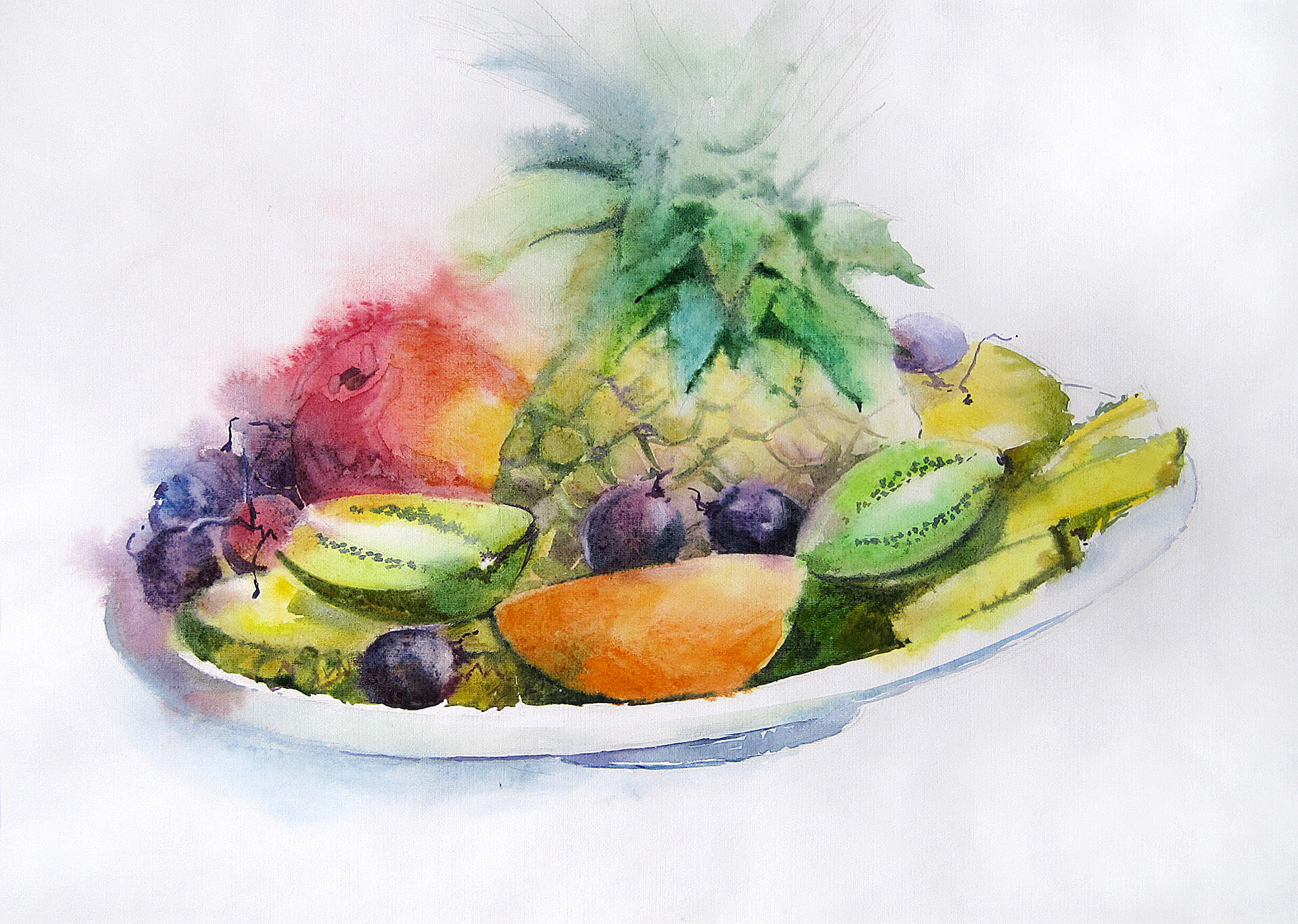 ArtStation - My Student Works. Watercolor Still Life