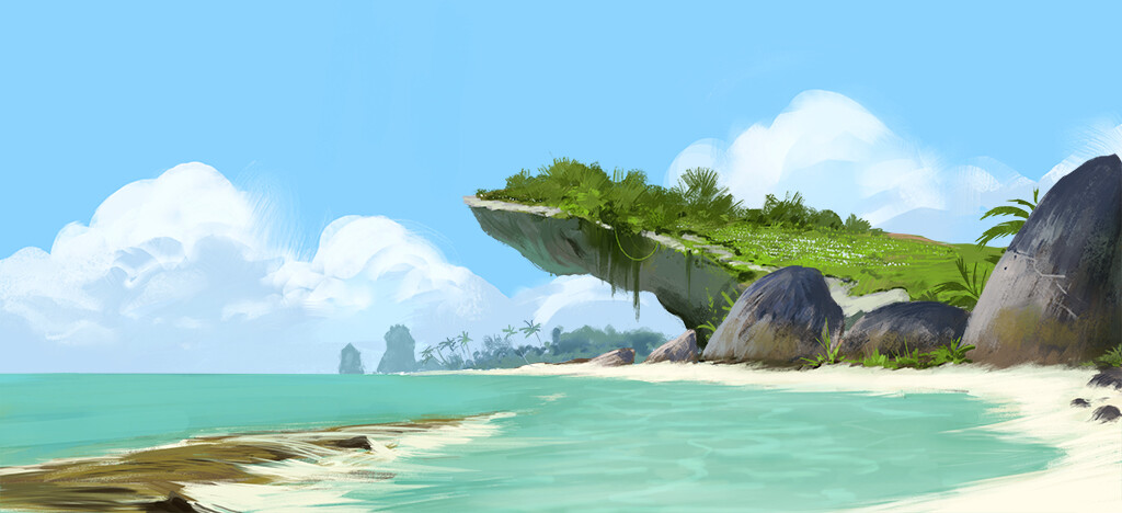ArtStation - beach