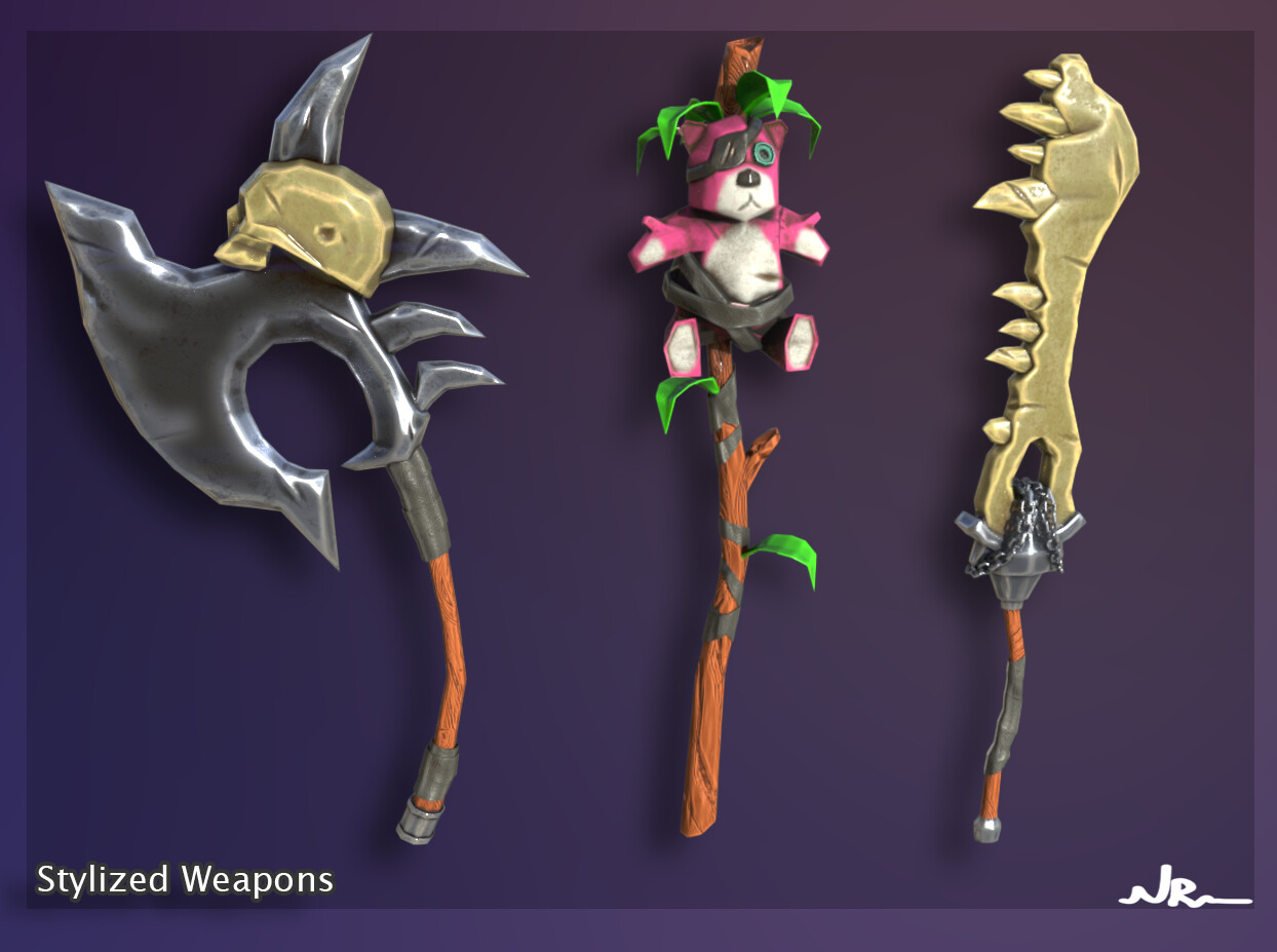 ArtStation - Stylized Weapons