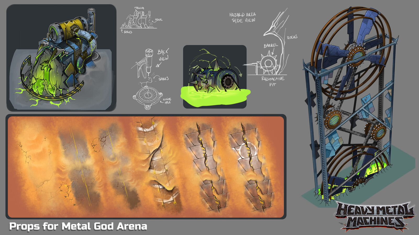 Michelangelo Almeida - Concept arts for Heavy Metal Machines project