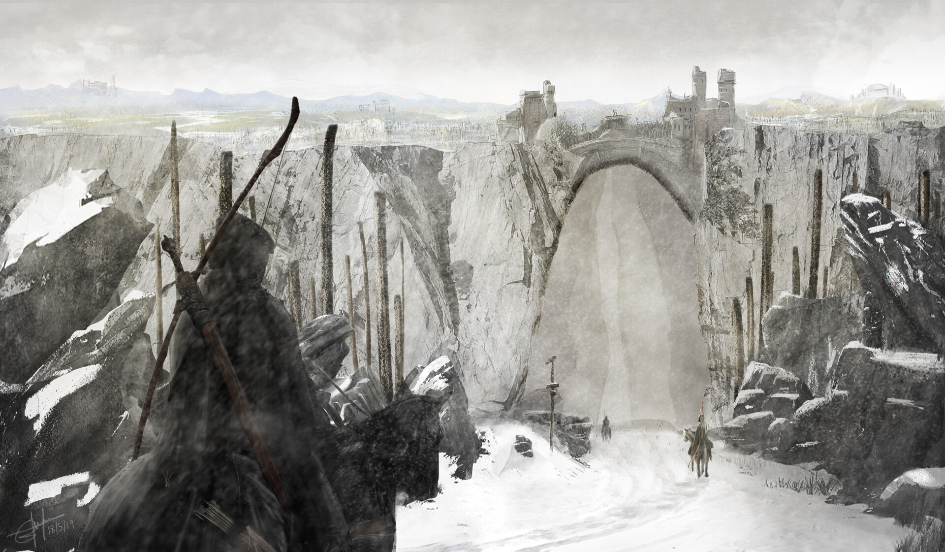 ArtStation - Pass Under the Tower Bridge, ethan liew