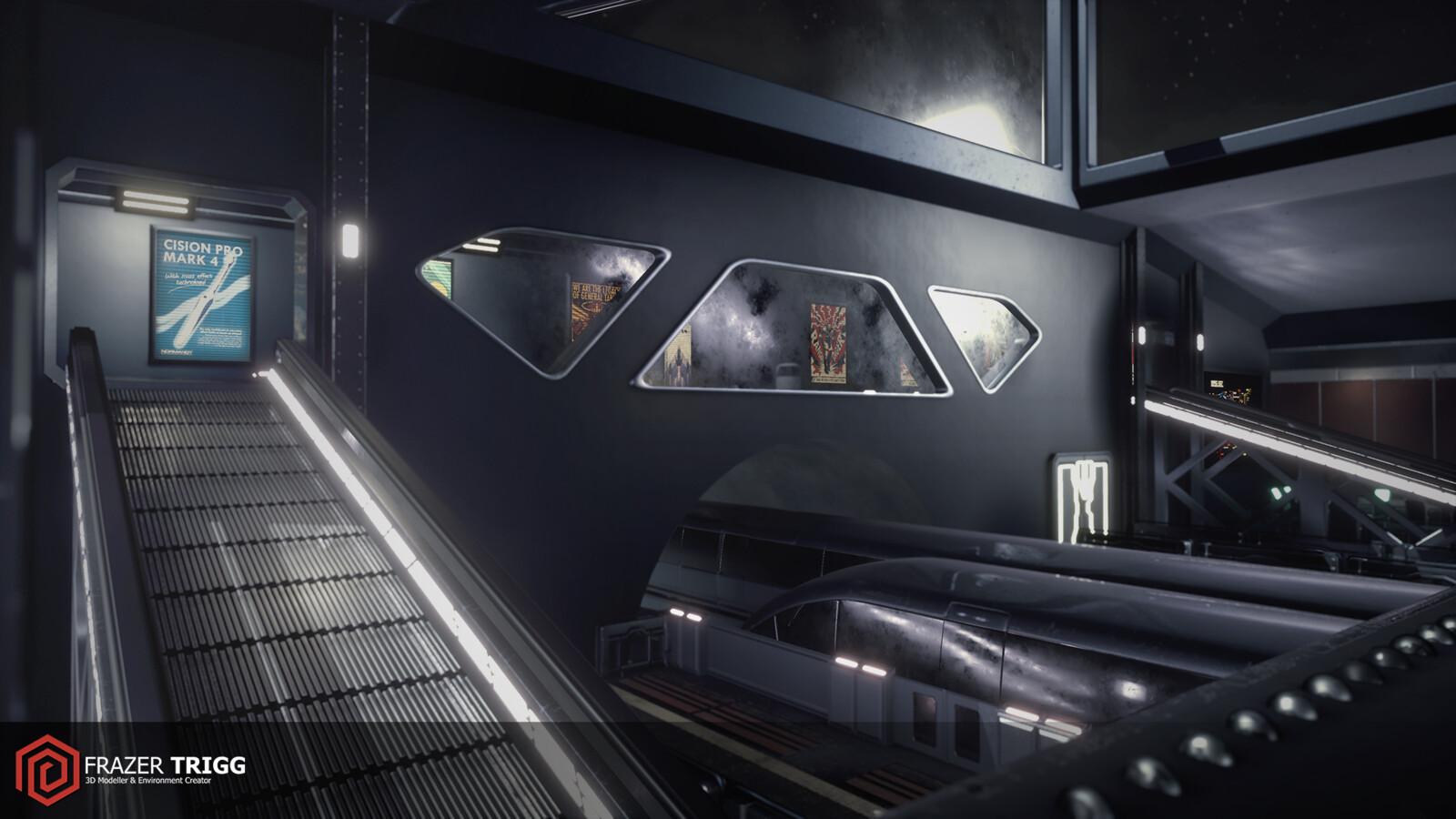 Frazer Trigg - Sci-fi Subway Station