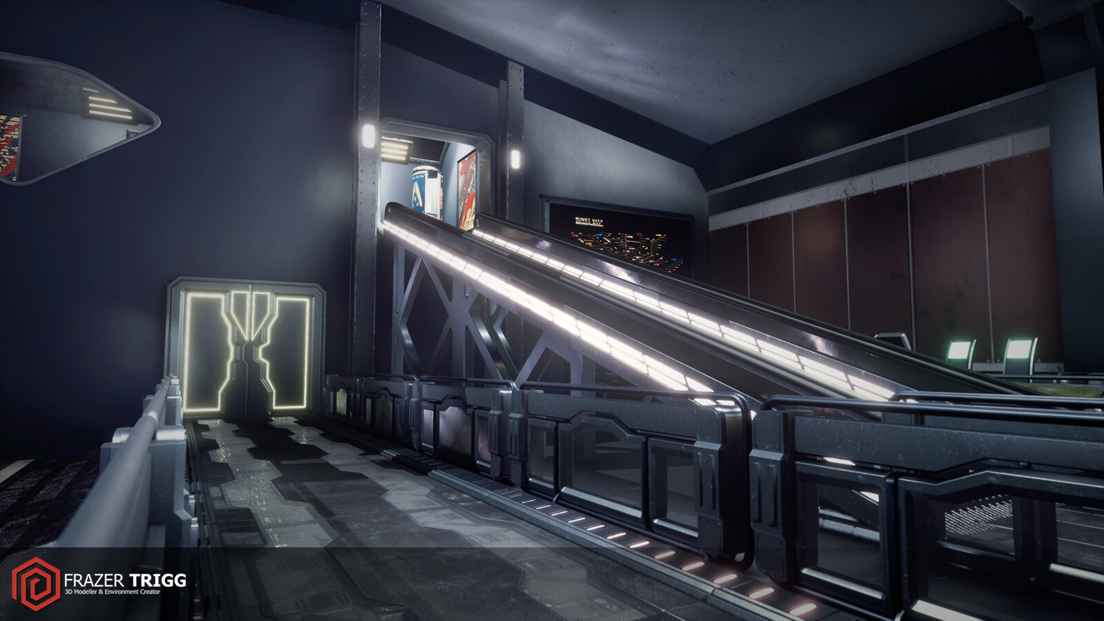 Frazer Trigg - Sci-fi Subway Station