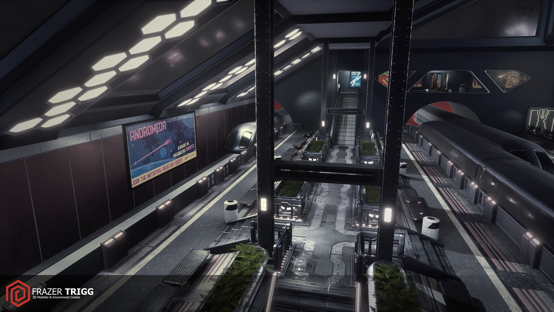 Frazer Trigg - Sci-fi Subway Station