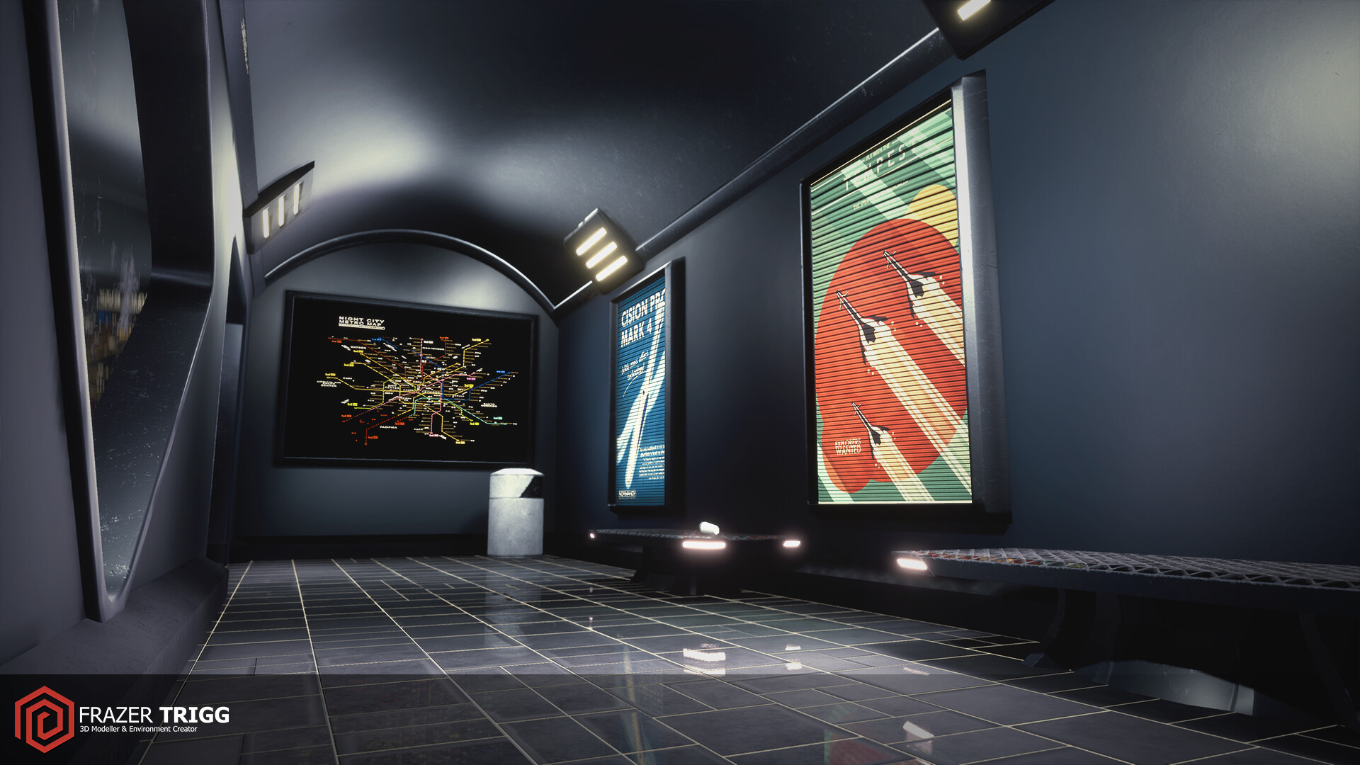 Frazer Trigg - Sci-fi Subway Station