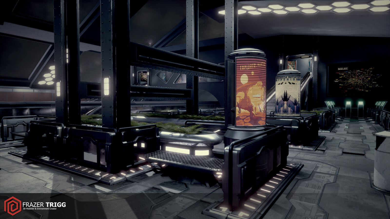 Frazer Trigg - Sci-fi Subway Station