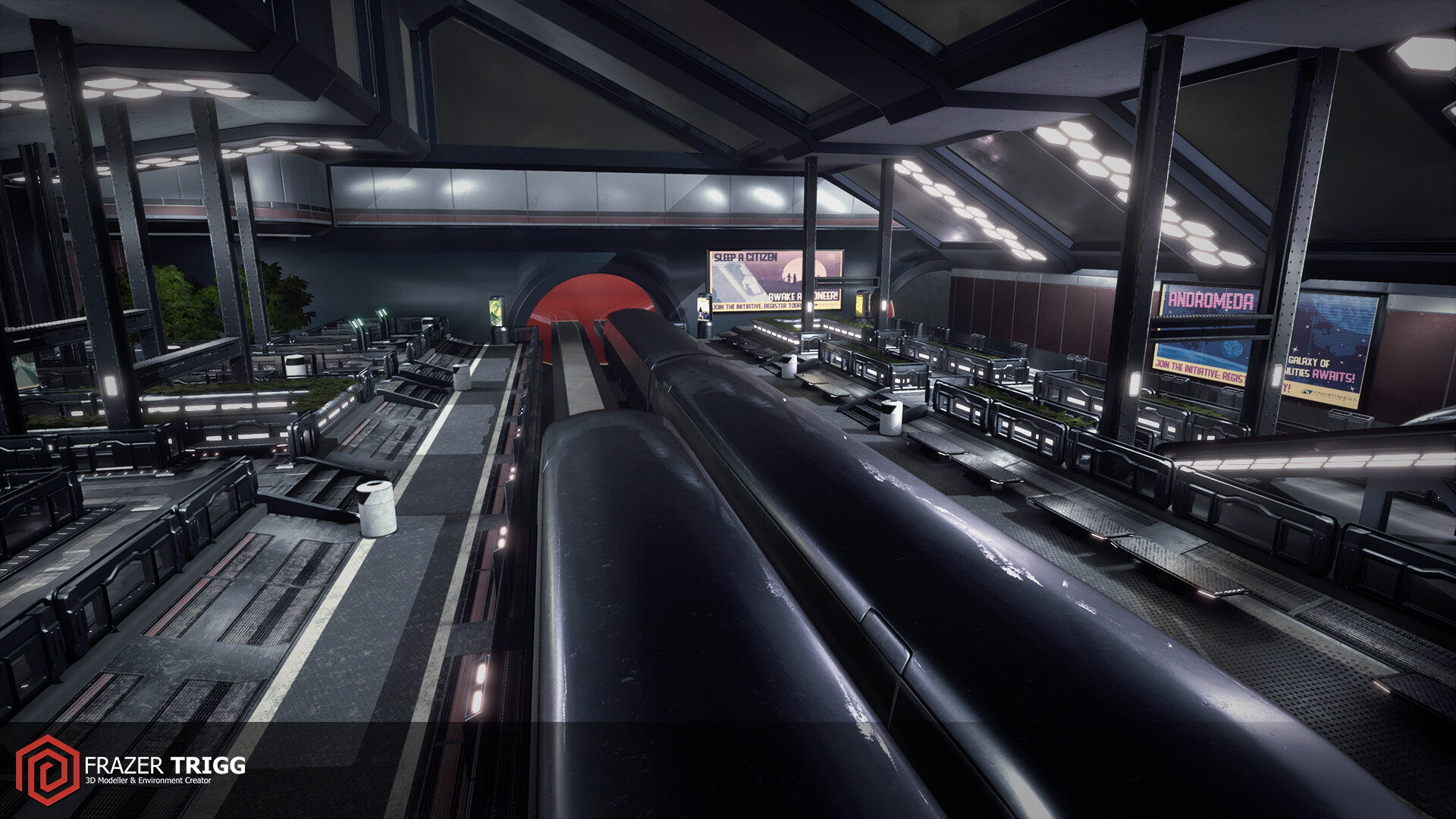 Frazer Trigg - Sci-fi Subway Station