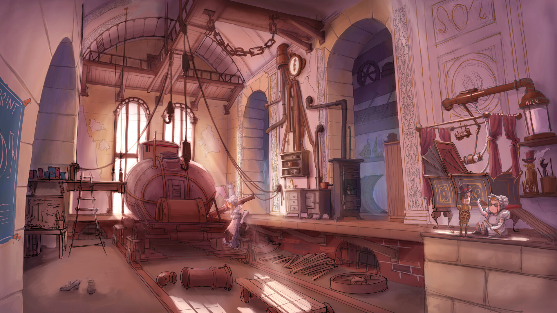 steampunk building design