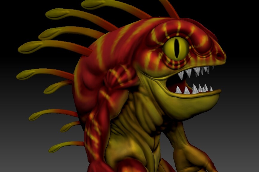 ArtStation - Murloc (red variant)