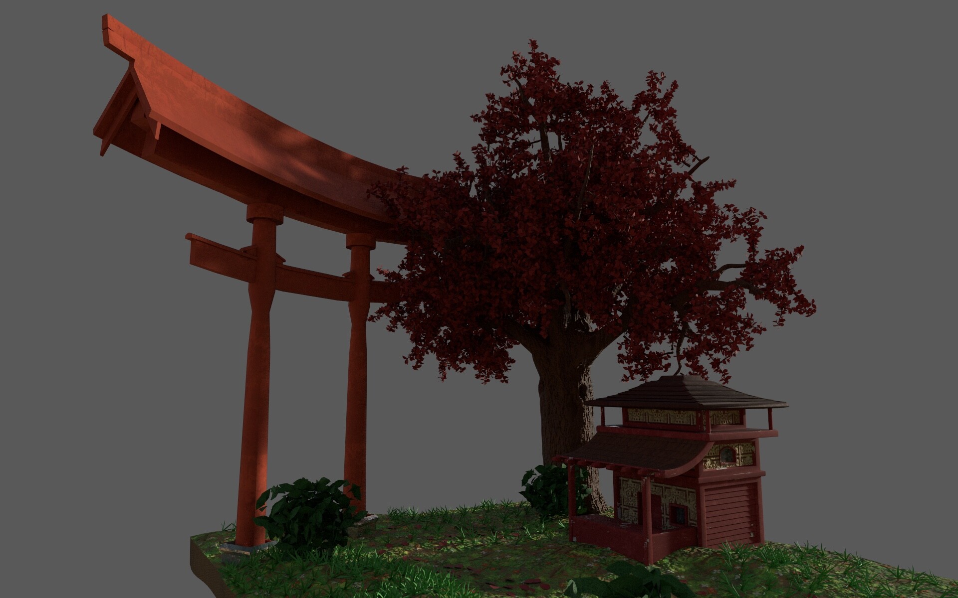 ArtStation - stylized temple environment