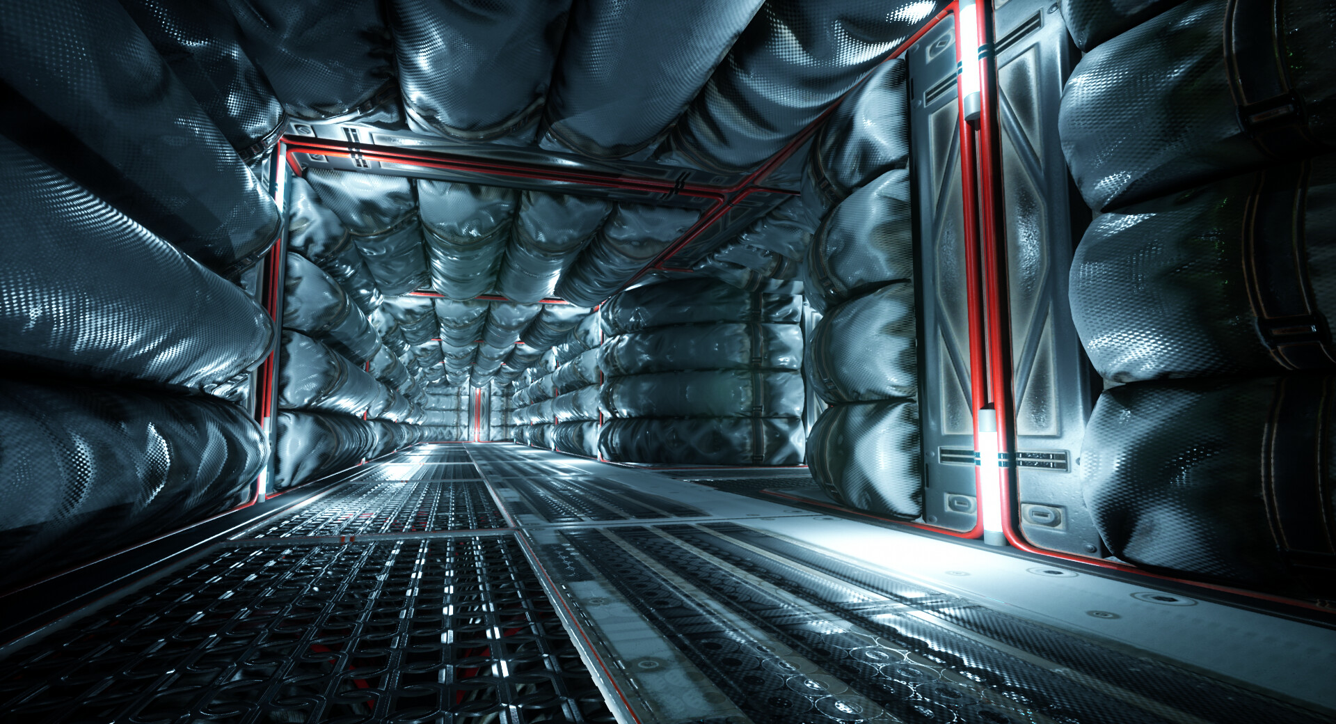 sci fi base interior