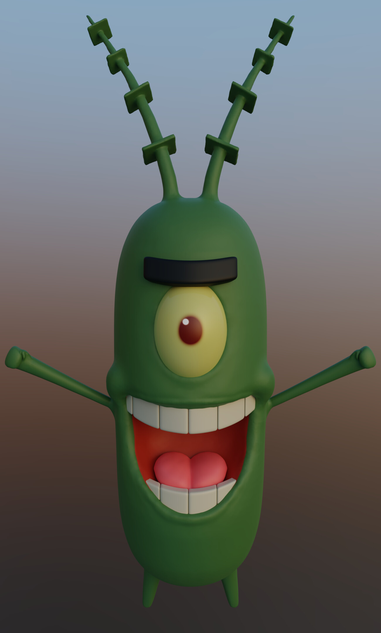 ArtStation - Plankton Practice Sculpt