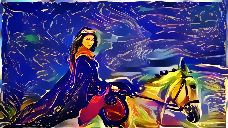 ArtStation - Magic Queen on Horse