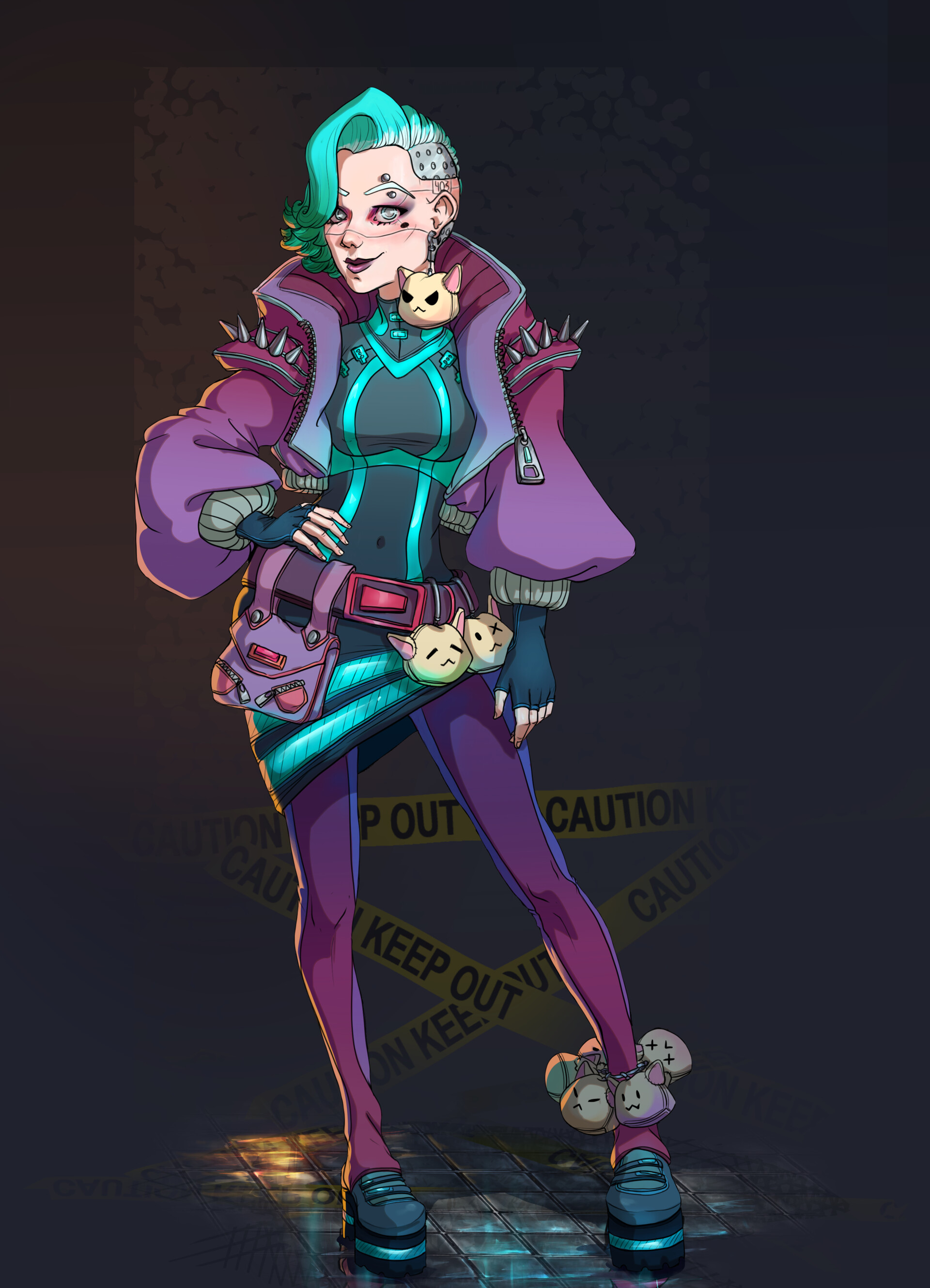 ArtStation - Maid Marian- Robin Hood Cyberpunk Project