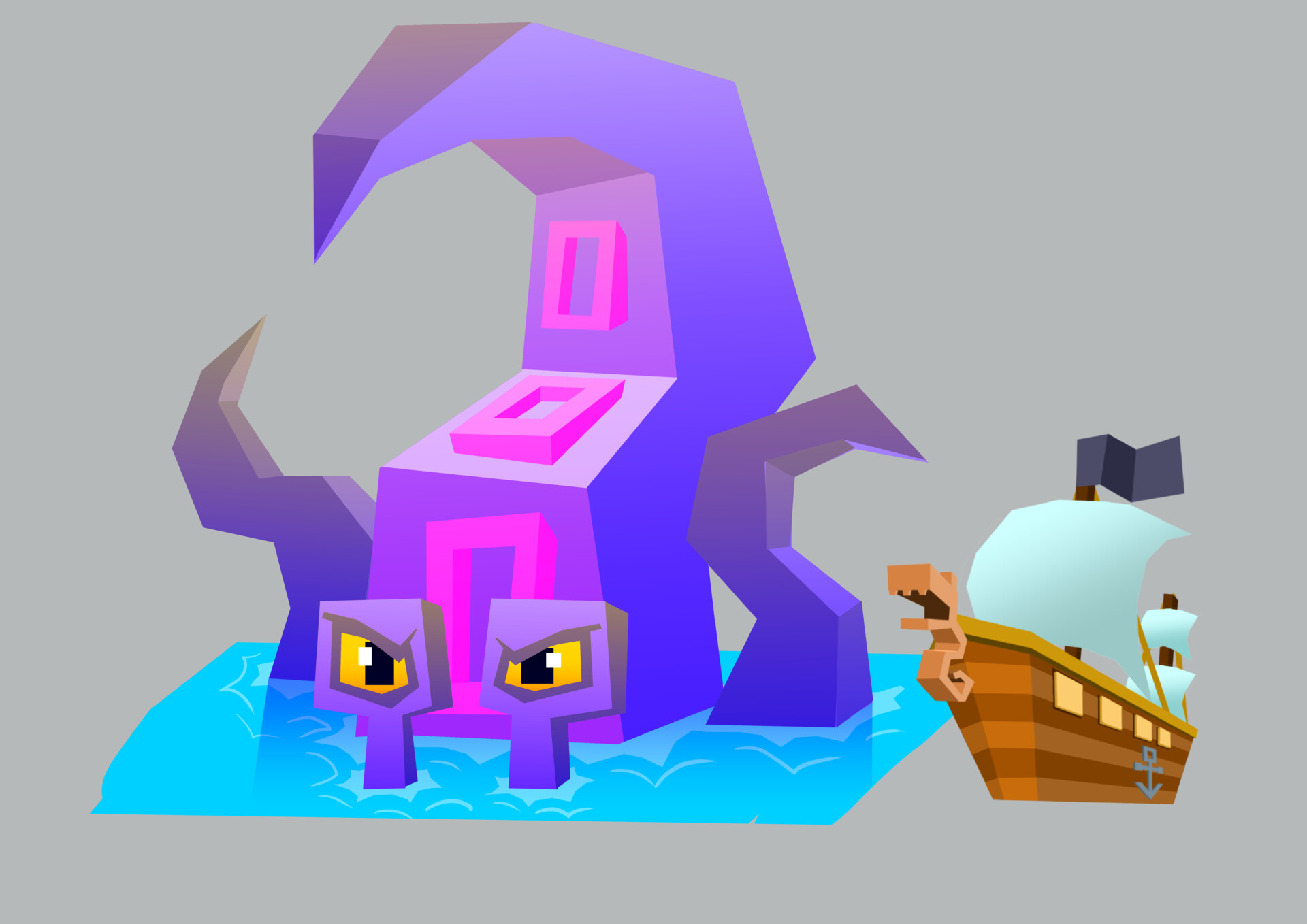 Em Johnson - Blocky Pirates - Style Tests