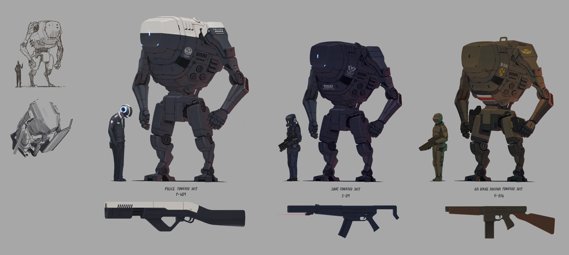 ArtStation - POWERED SUIT concept