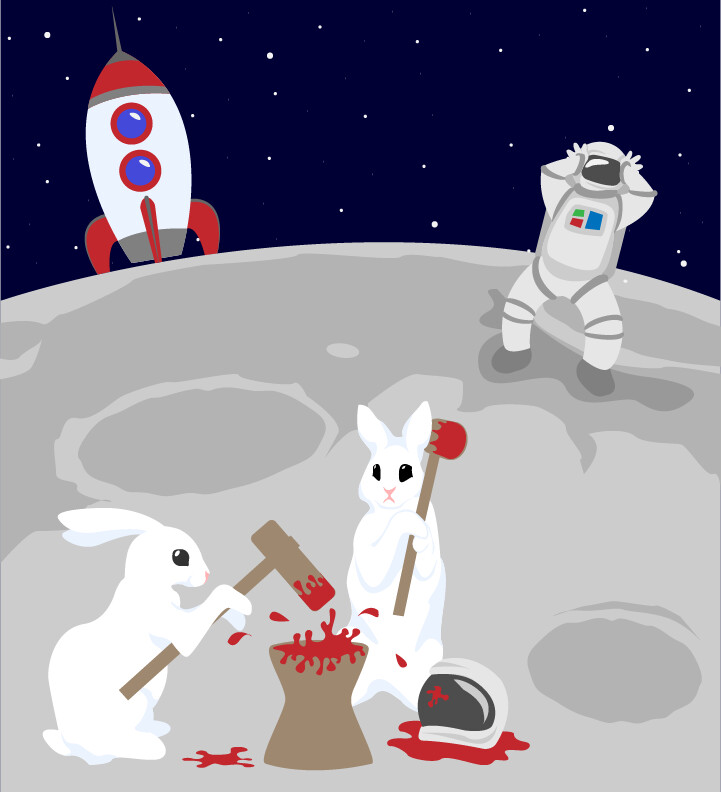 ArtStation - Mochi Making Moon Rabbits