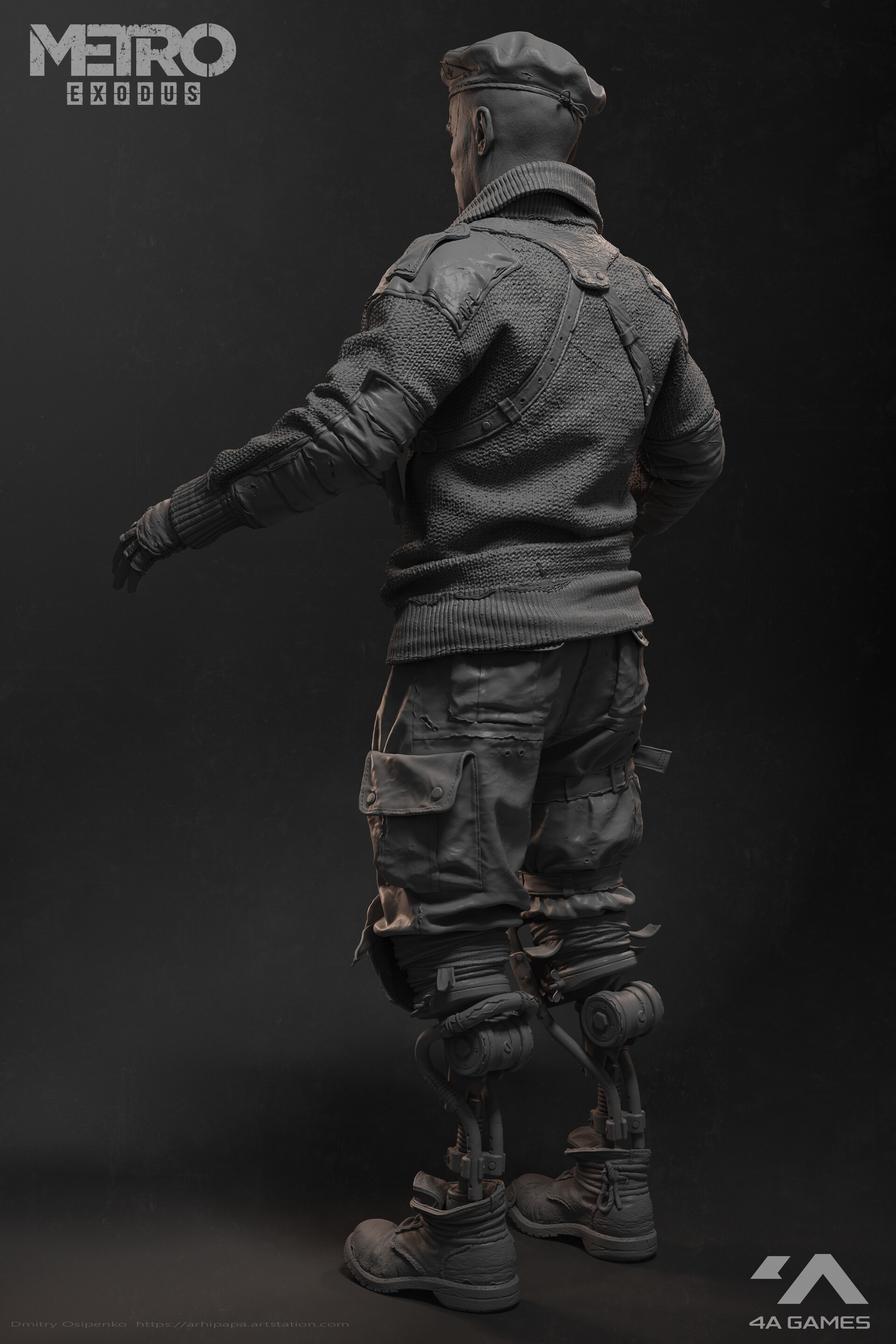 Dmitry Osipenko - Metro Exodus - Colonel Miller. Hipoly model