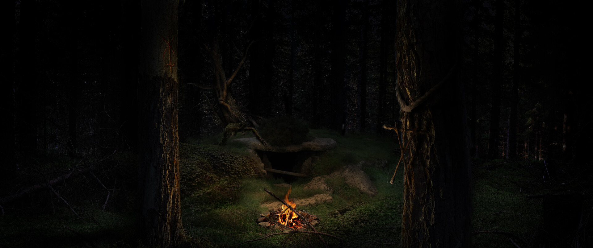 ArtStation - Witch's Den in the Forest