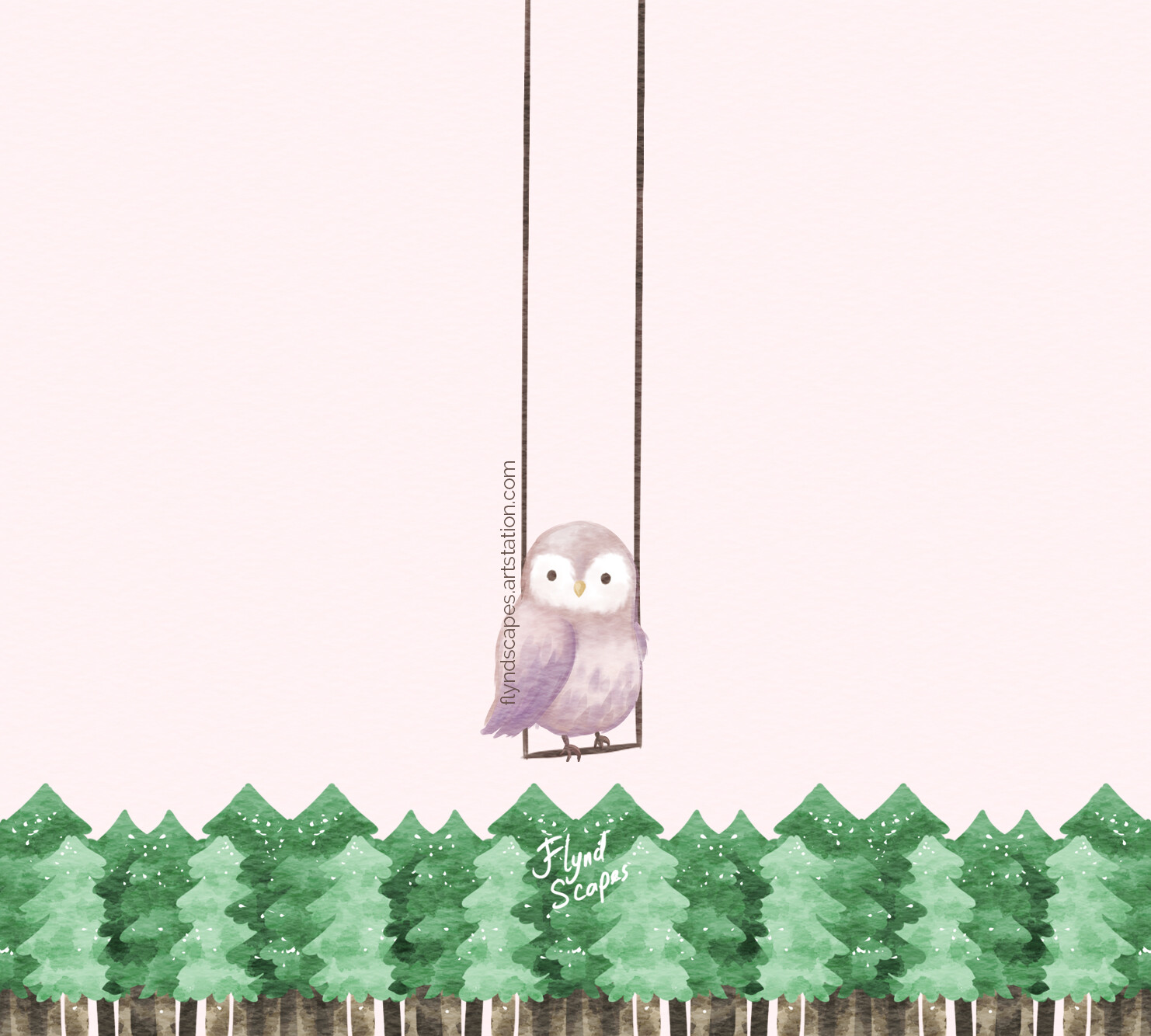 ArtStation - Forest Friends : Owl