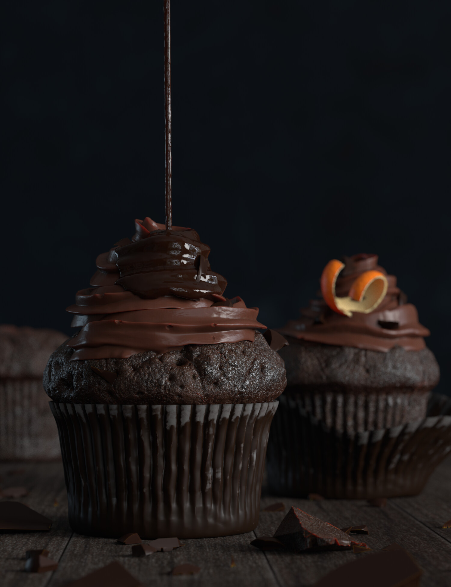Veda Prashanth - Orange Chocolate Cupcake