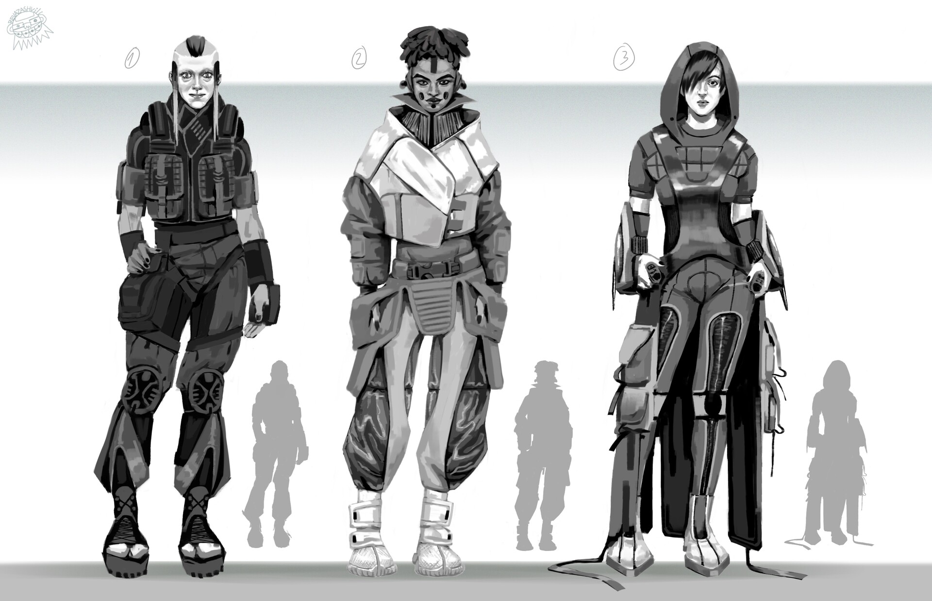 ArtStation - sci-fi character variations