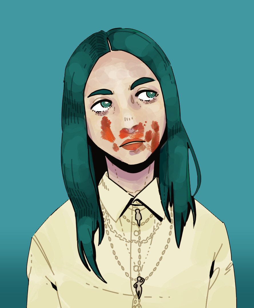 how to draw billie eilish bad guy