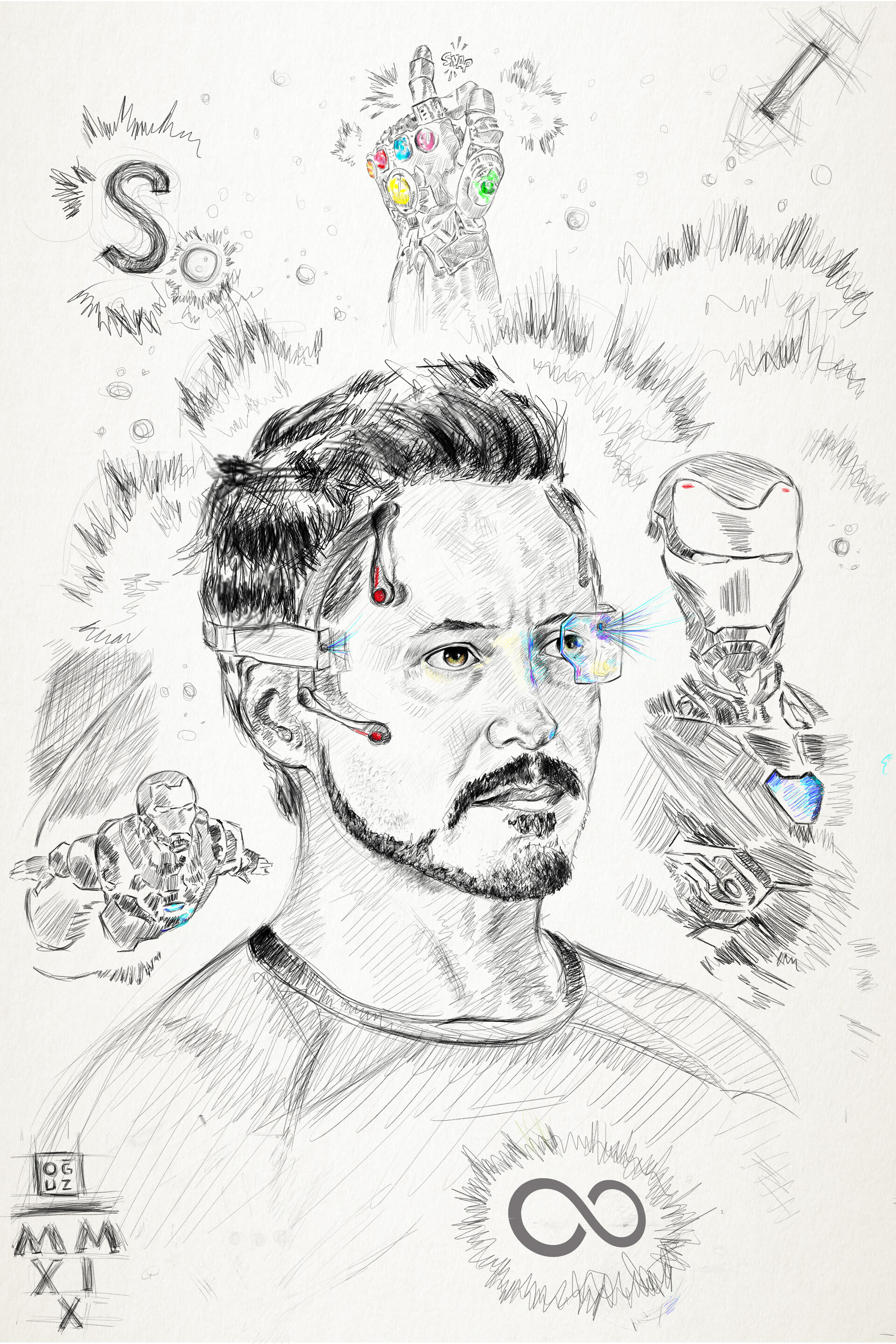 ArtStation - Tony Stark, We love u 3000 time.