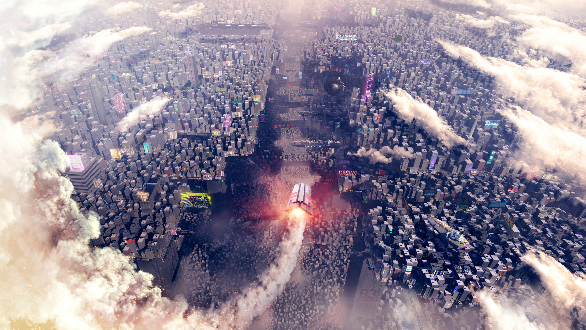 Hello Madrid by Victor Bravo : r/Cyberpunk