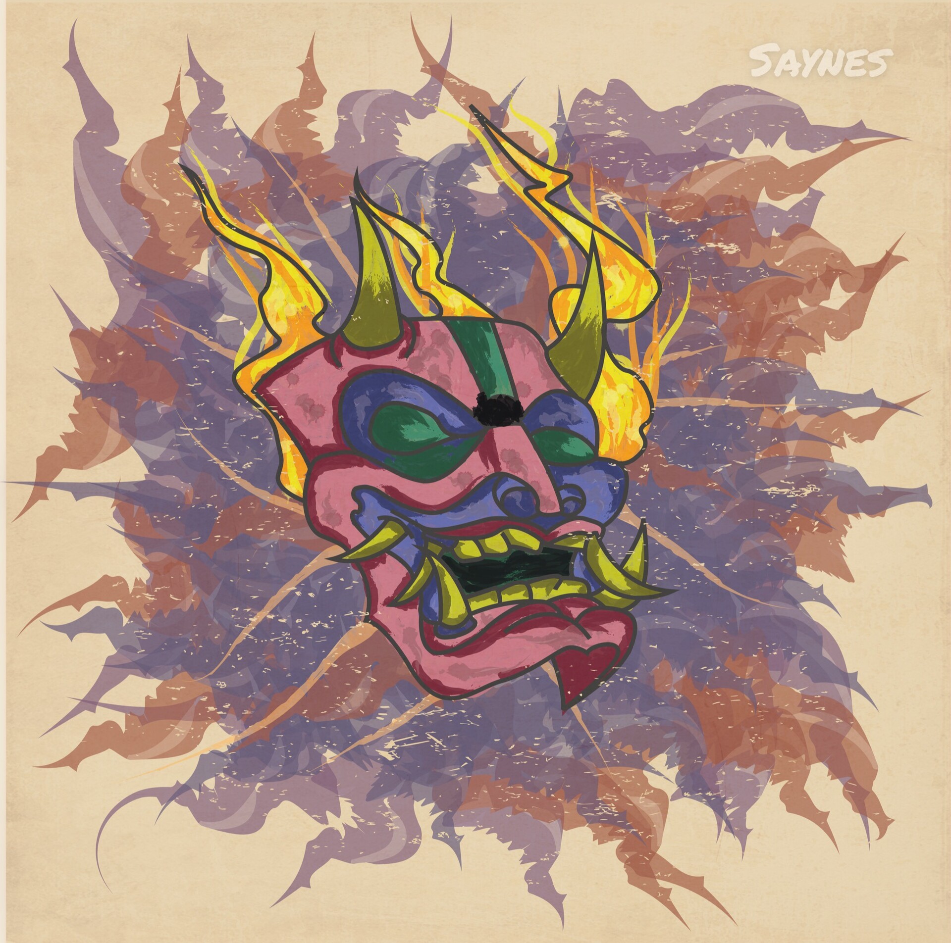 ArtStation - Traditional Japanese masks