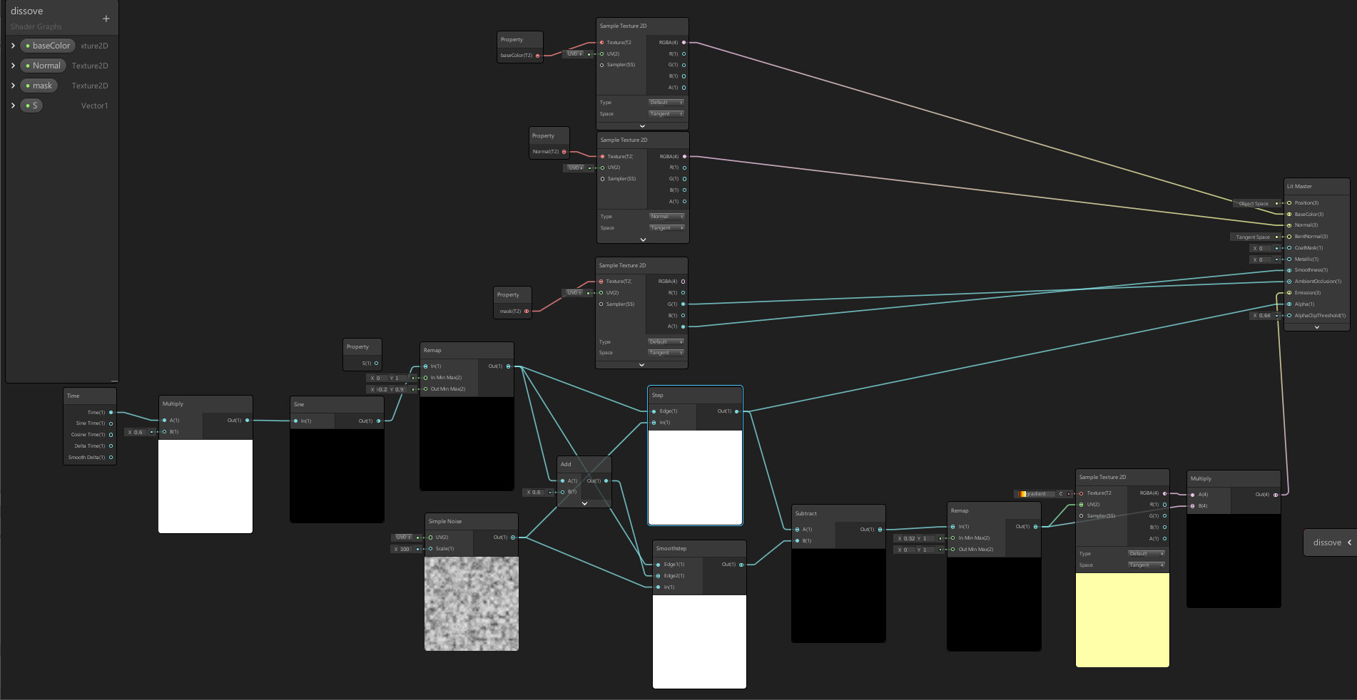 ArtStation - Dissolve Shader