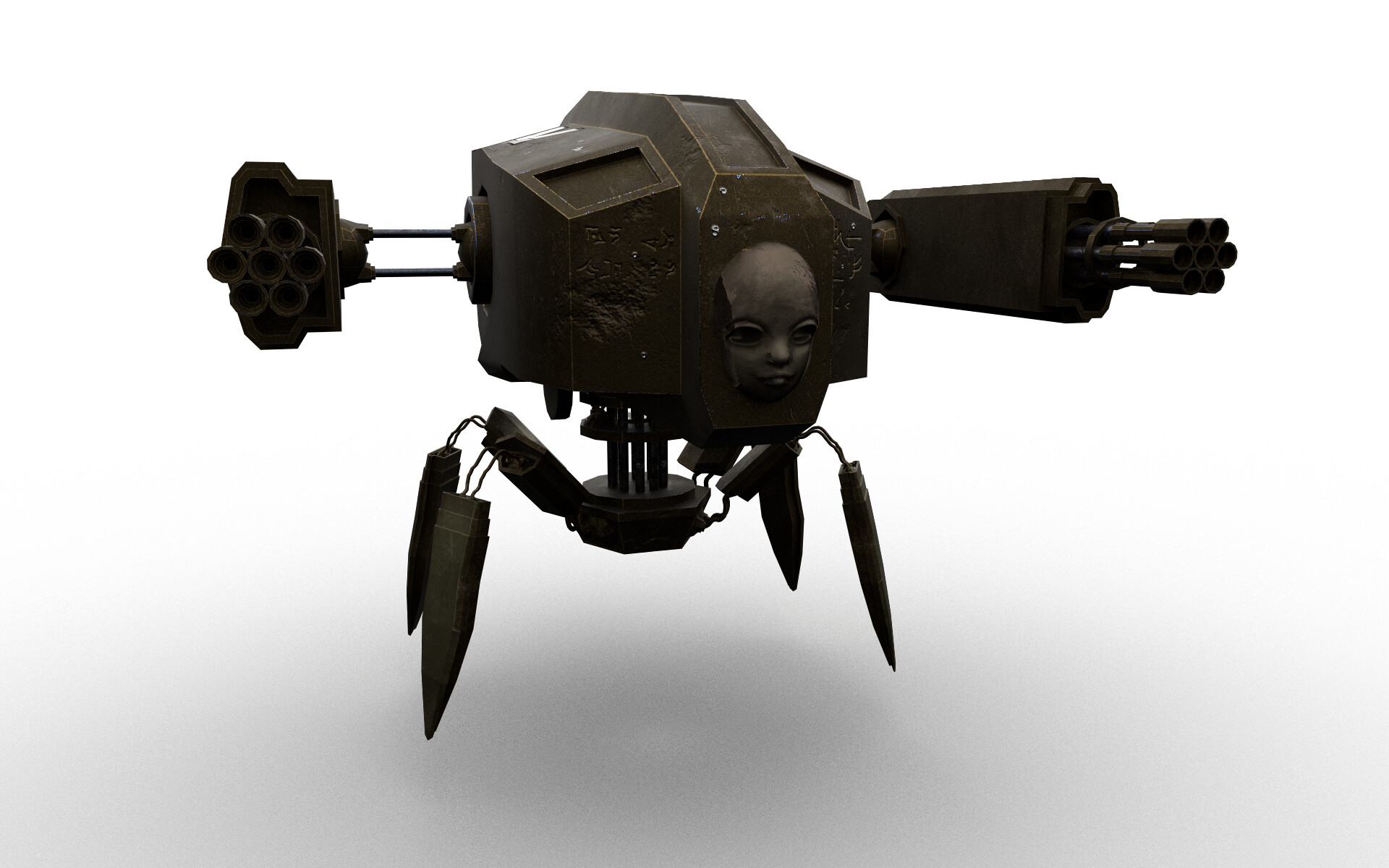 ArtStation - Mech enemy for a game.