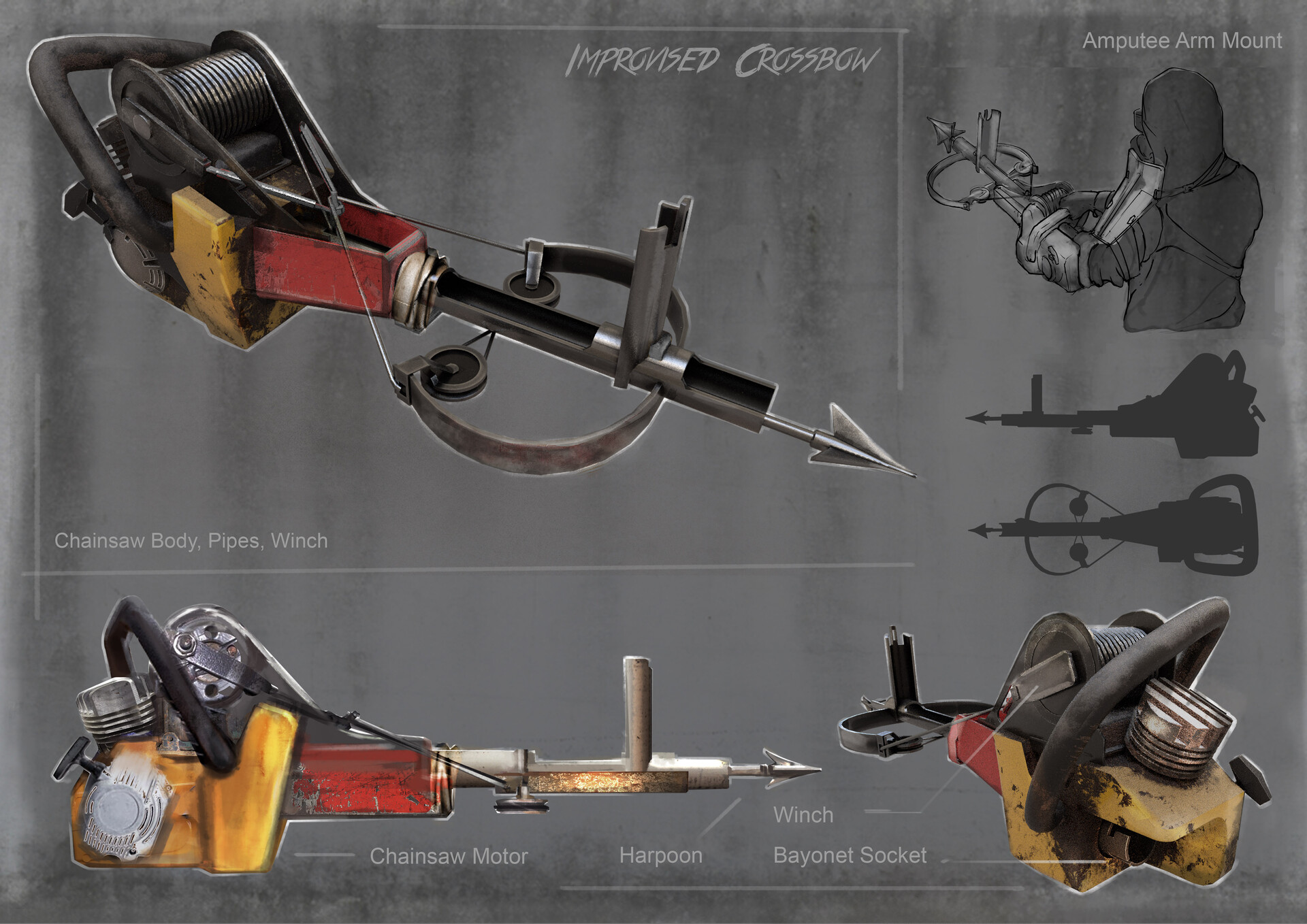Chainsaw Crossbow by Pedro Silvestre : r/ImaginaryTechnology