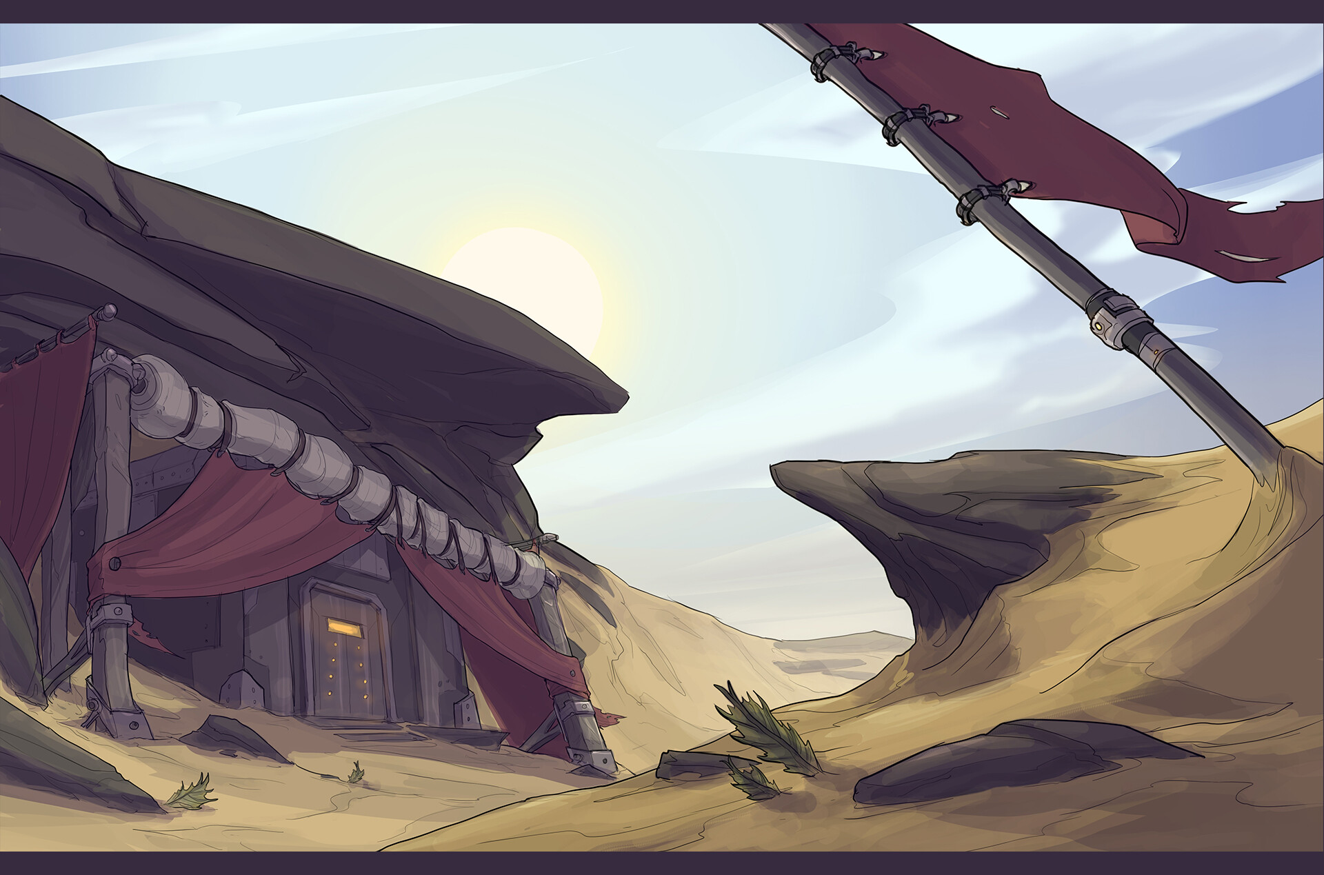 ArtStation - Desert Shelter