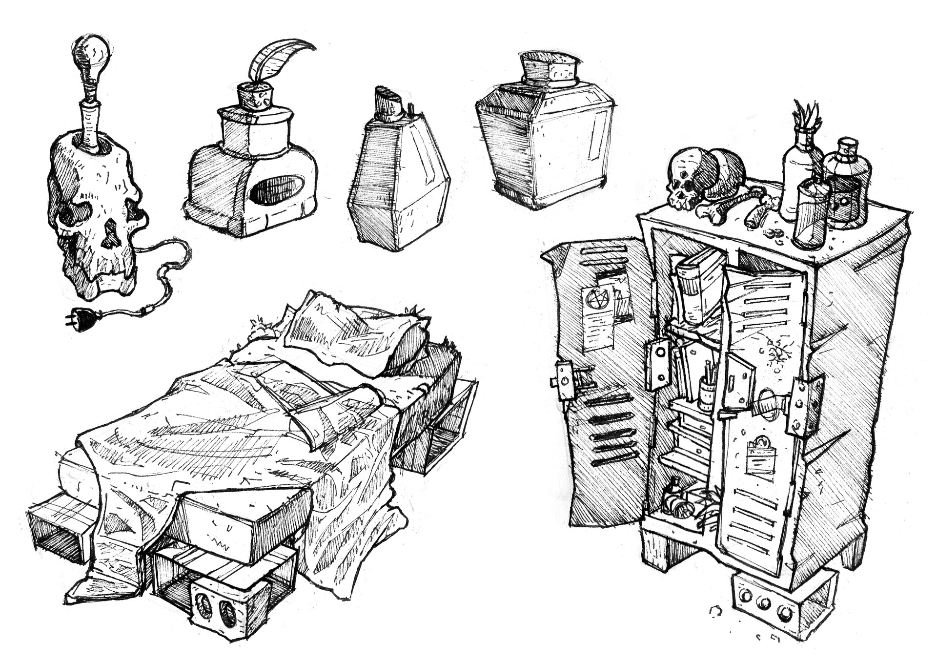 ArtStation - Prop sketches