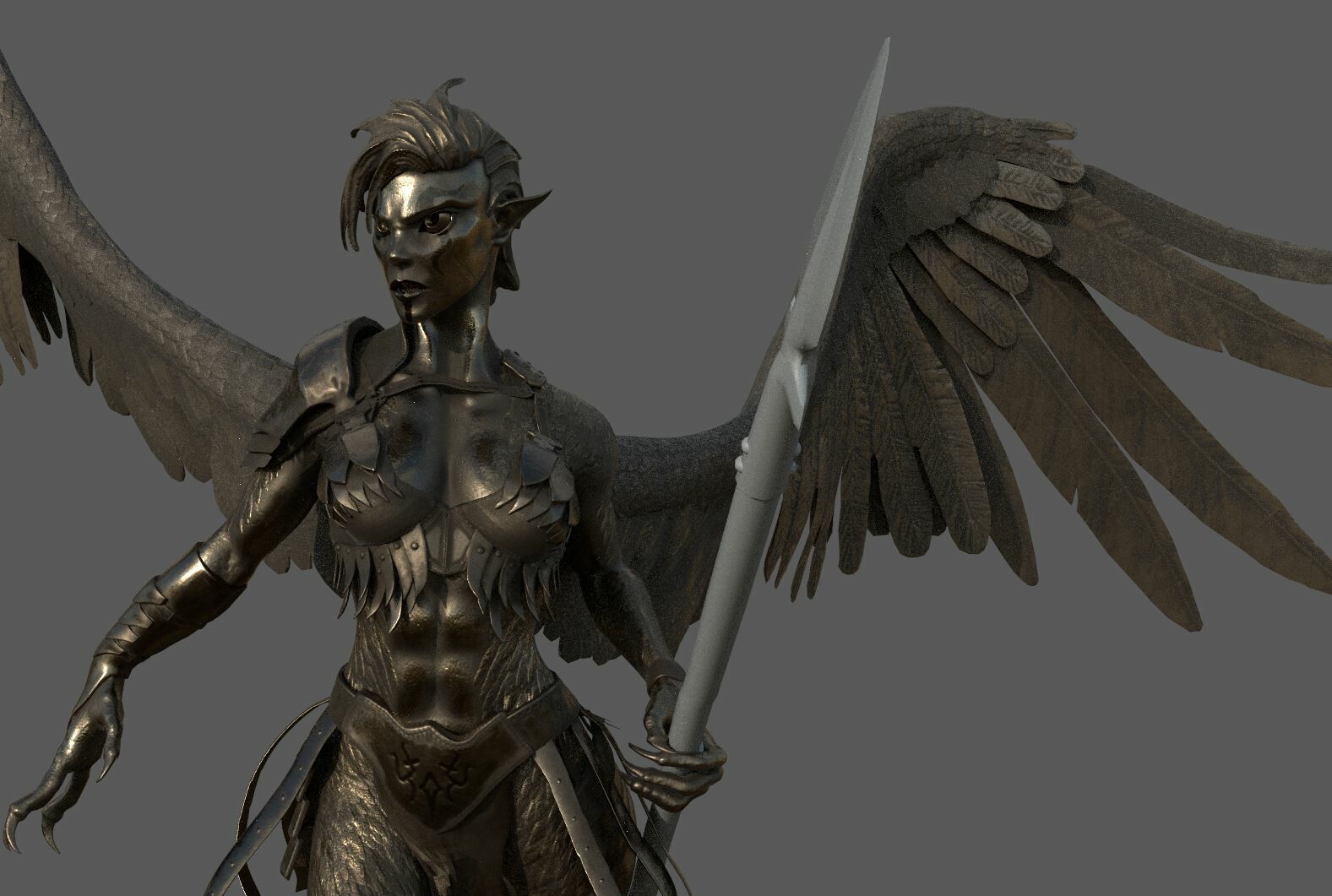 Bjarke Frid - Harpy Statue