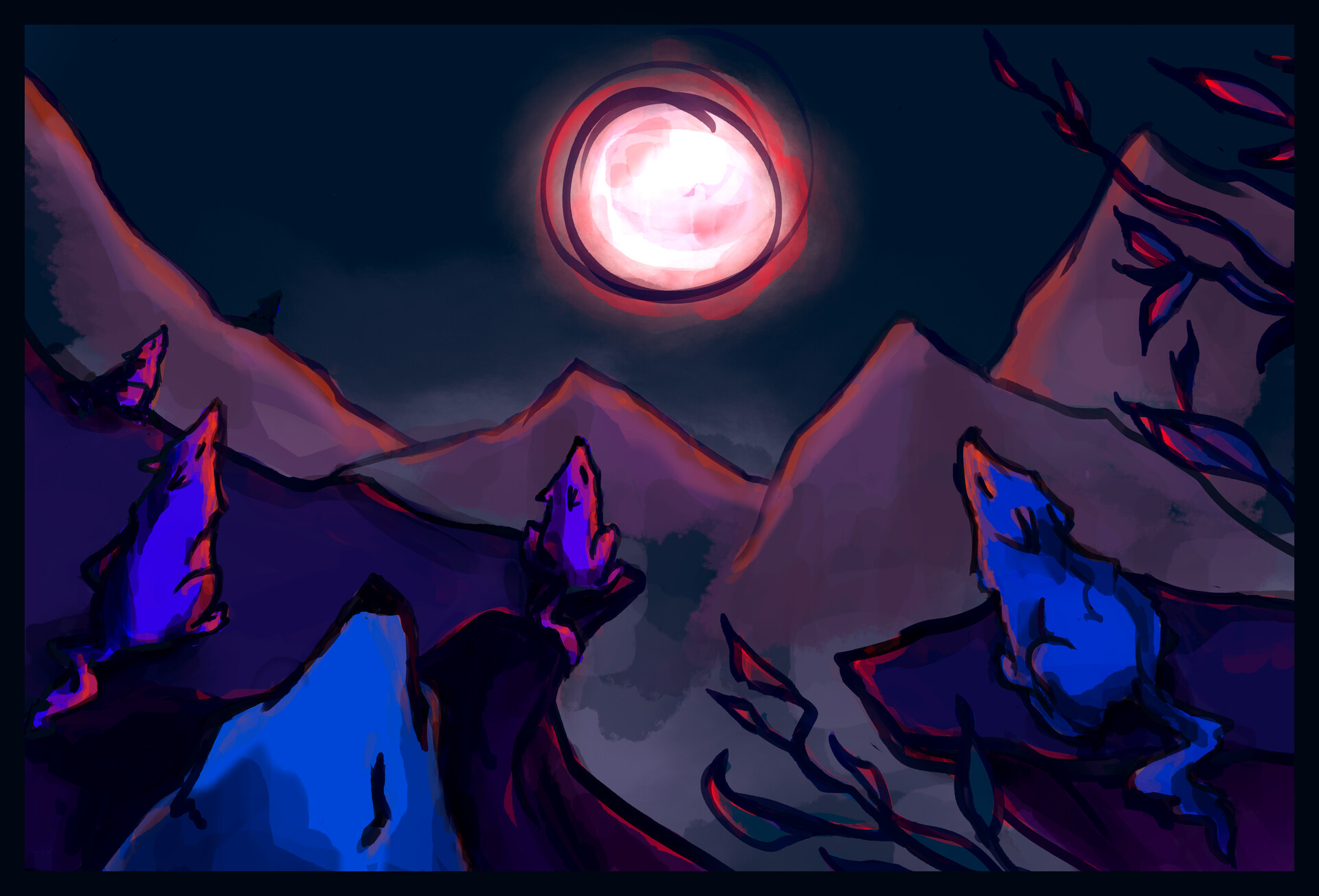 ArtStation - blood moon